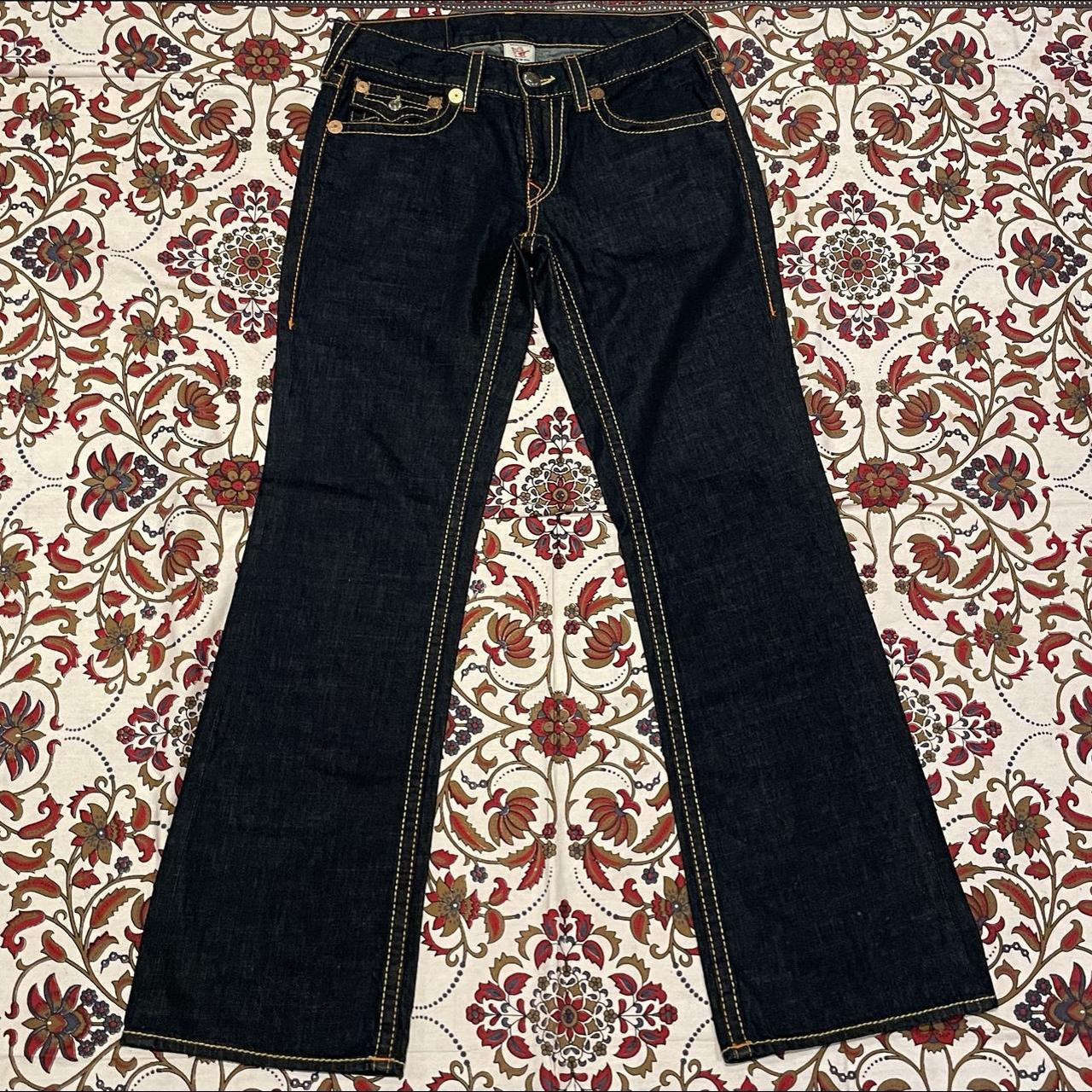 True Religion bootcut Billy big T jeans in perfect... - Depop