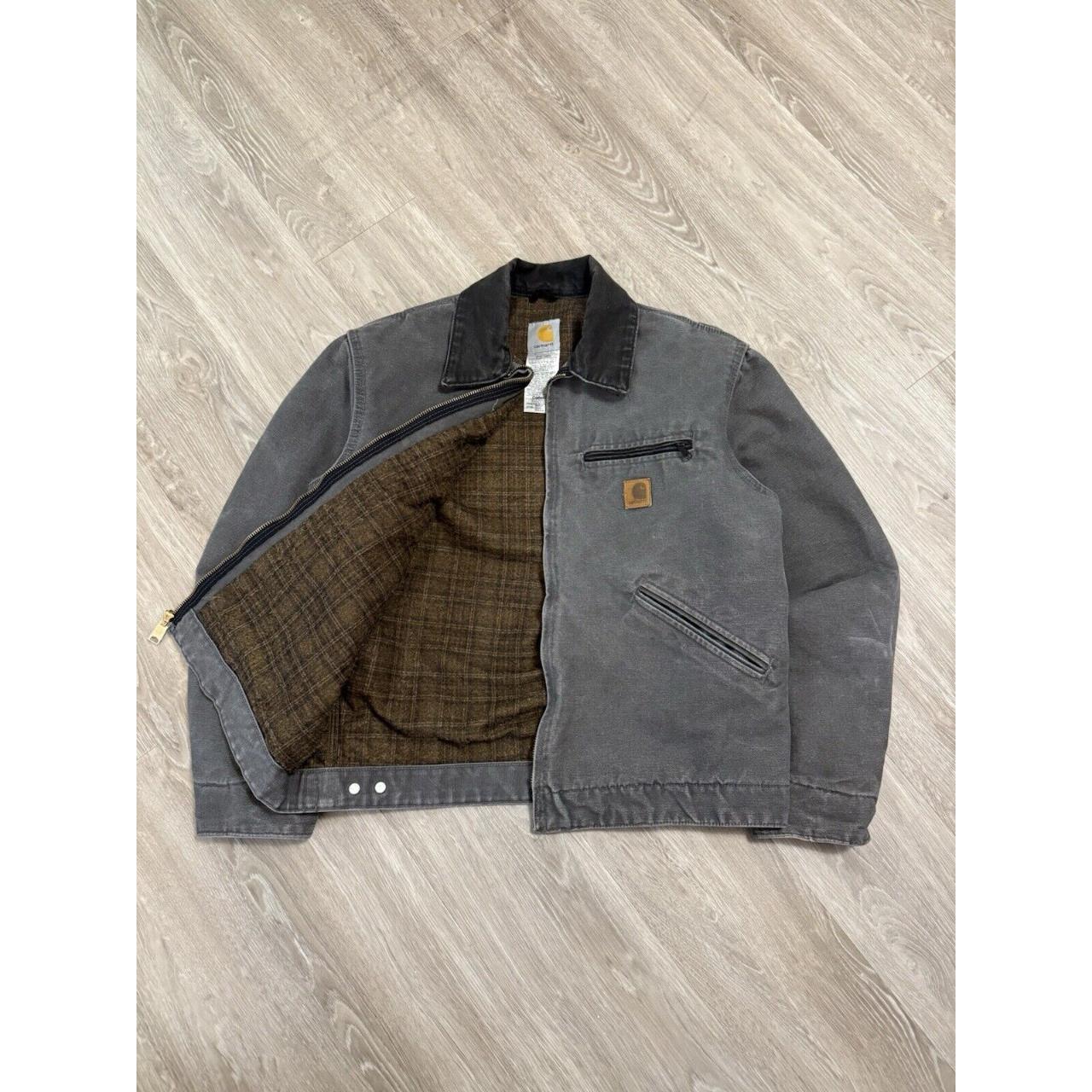 Vintage Carhartt Detroit Jacket J97 GVL Medium... - Depop