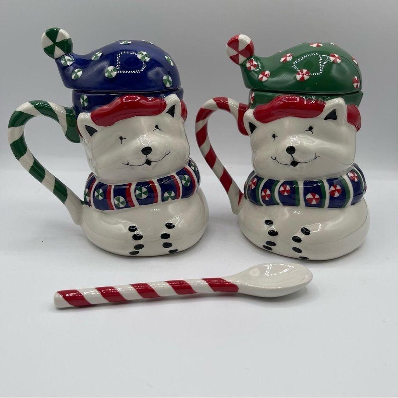 Exclusive Set Of 2 Polar Bear Mugs Hat Lids & 1... | Depop