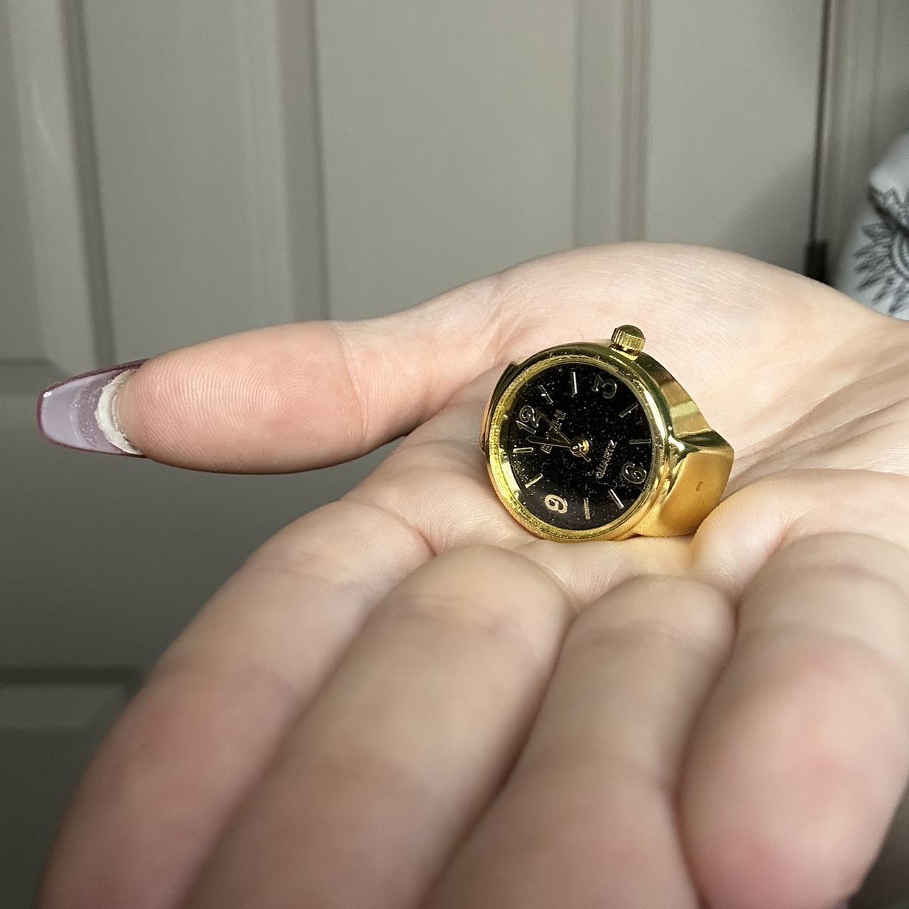 Adjustable ring watch from Amazon Working clock... - Depop