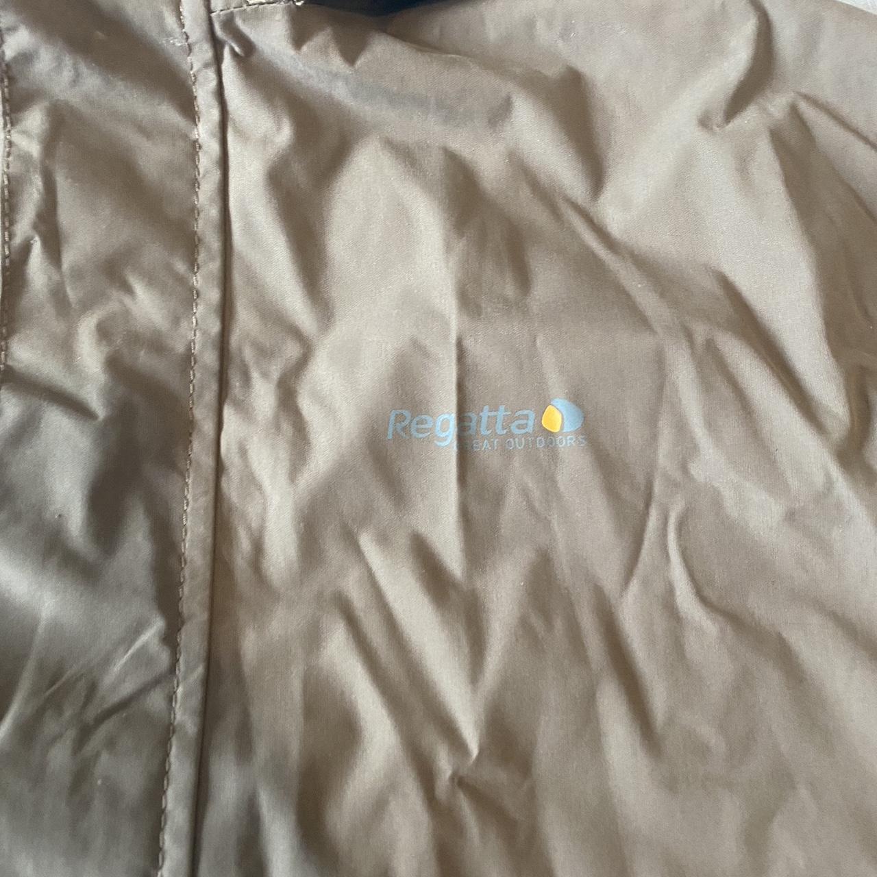 Vintage regatta brown rain jacket in size XL, in... - Depop