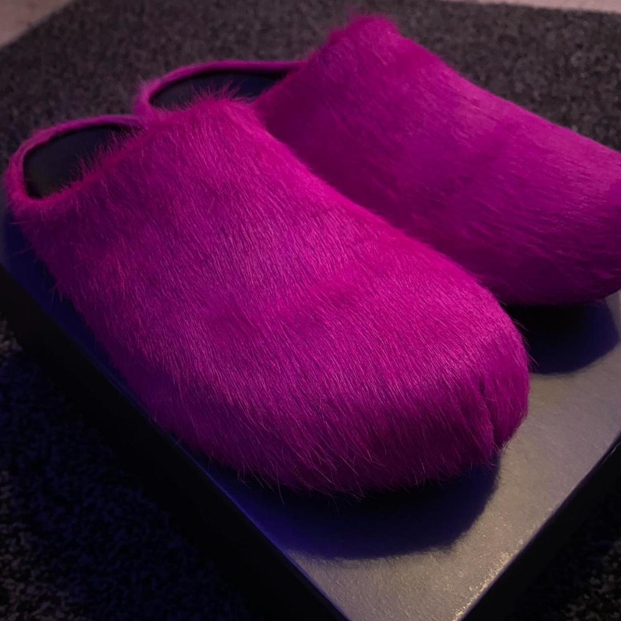 Pink Marni Slides - Depop