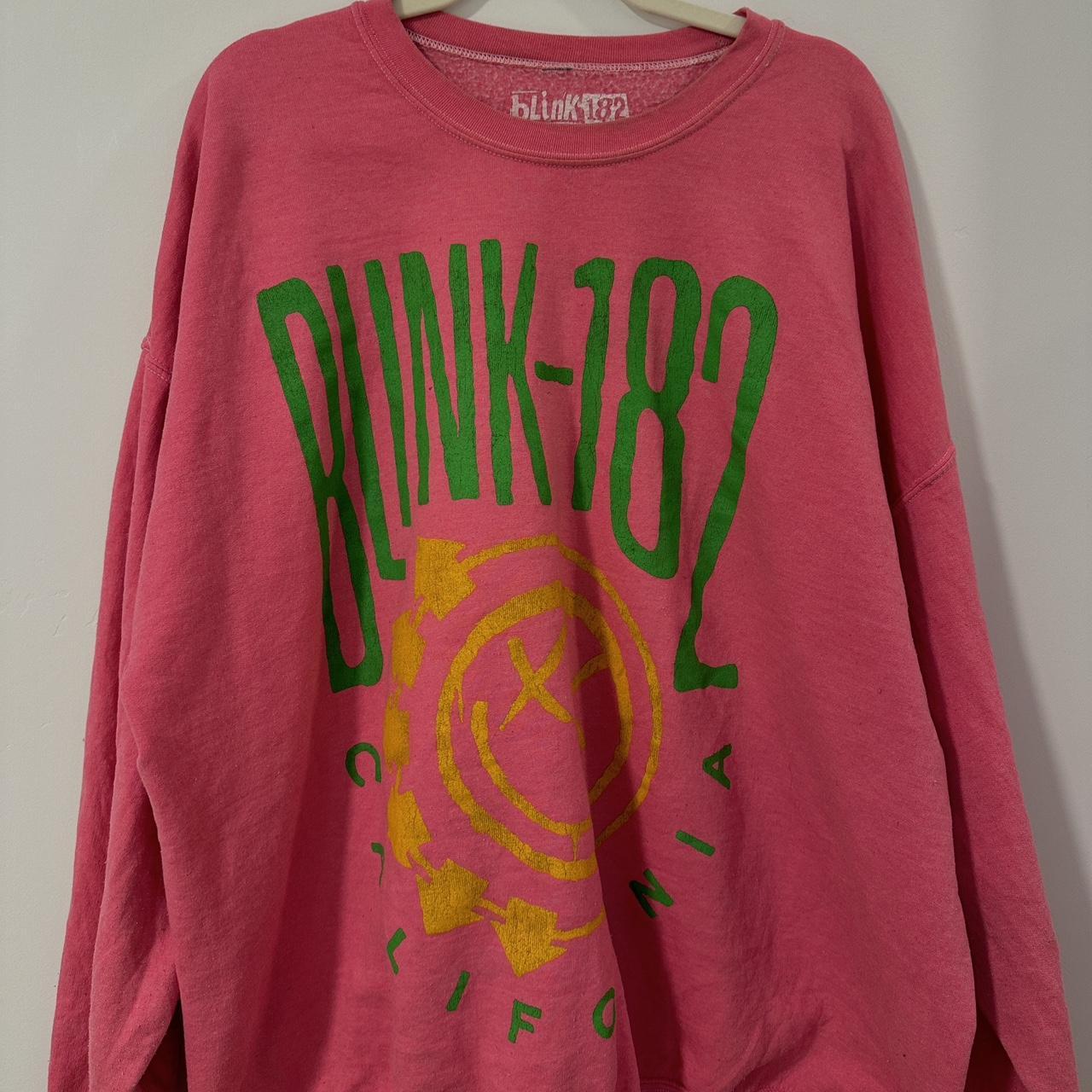 Blink 182 pink and green sweatshirt #punkrock - Depop