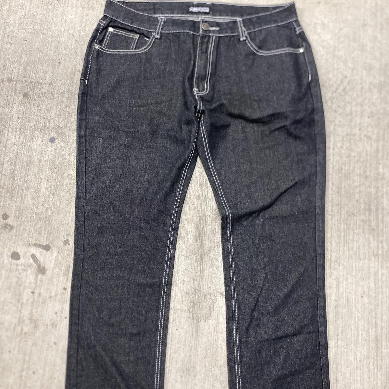Dark wash Mecca Jeans with contrast stitching,... | Depop
