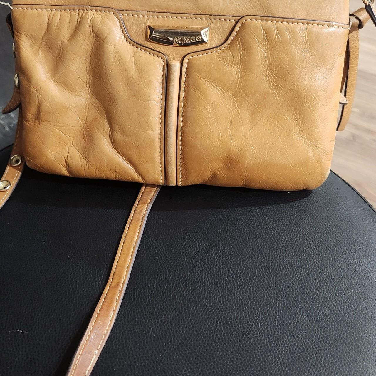 Mimco leather hand bag - Depop