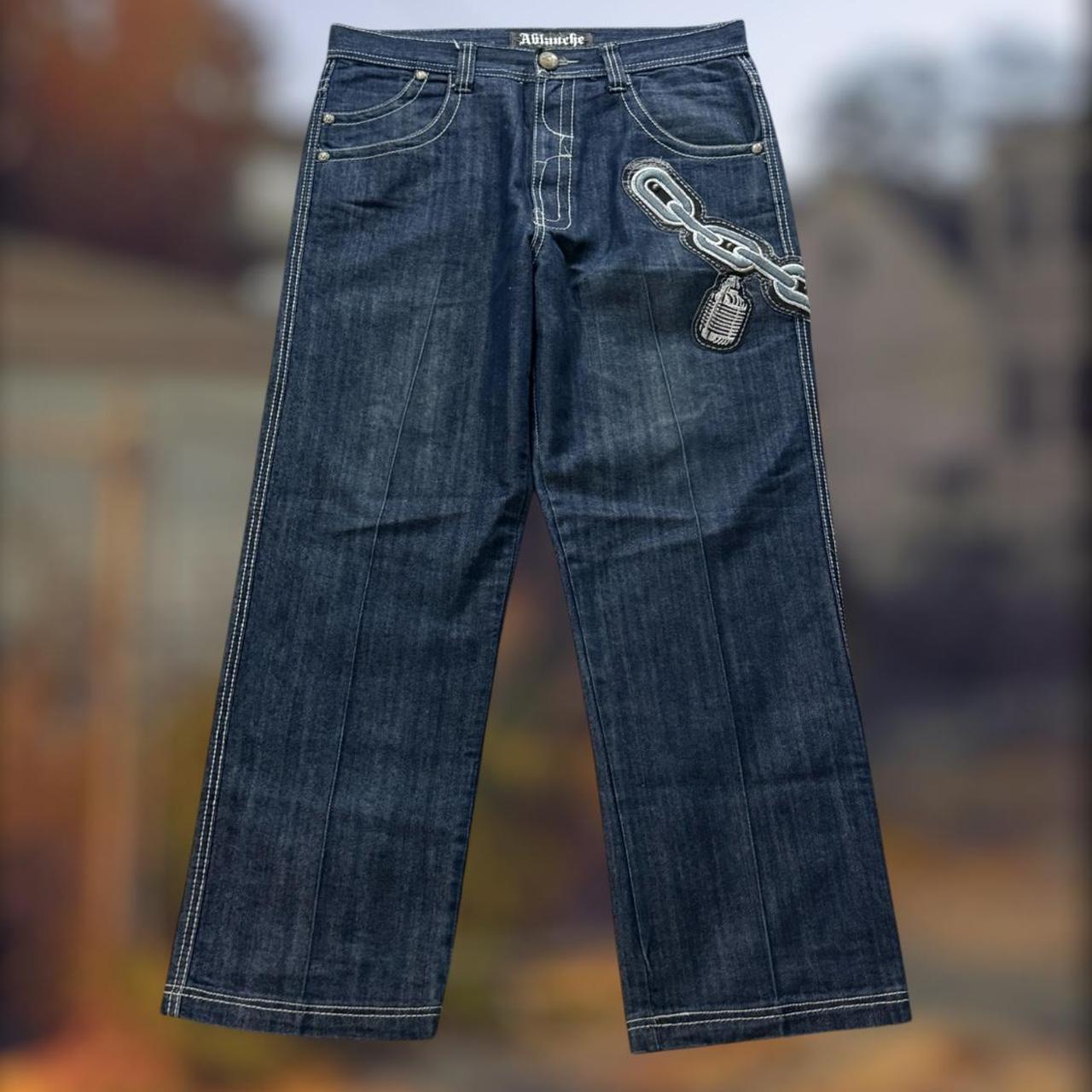 Extremely rare: ablanche jeans Vintage baggy jeans... | Depop