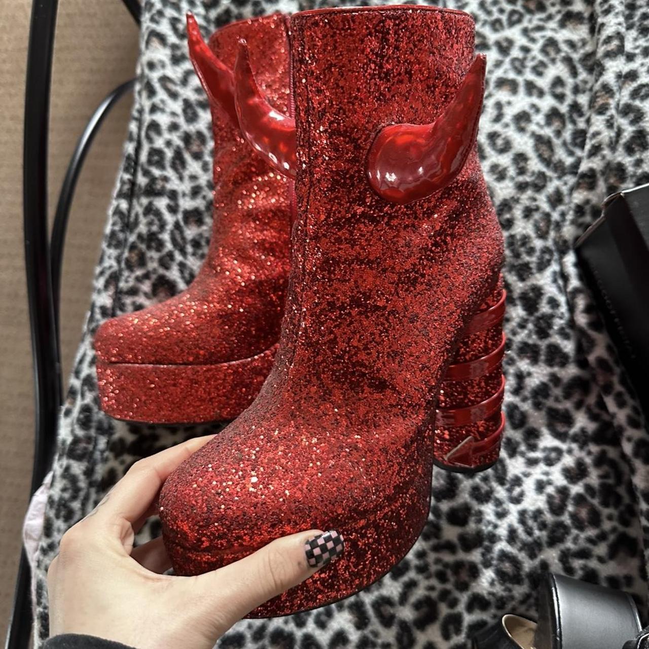 Dolls Kill Date the devil boots 👹 8/10 condition -... - Depop