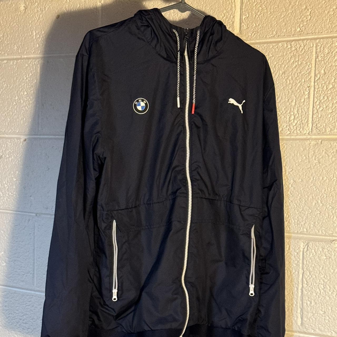 Puma BMW black windbreaker jacket #BMW - Depop