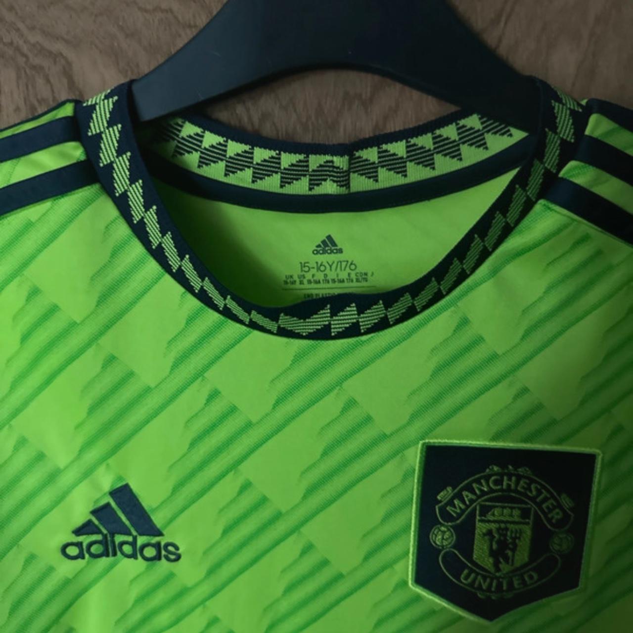 Manchester United green away shirt #ManchesterUnited... - Depop