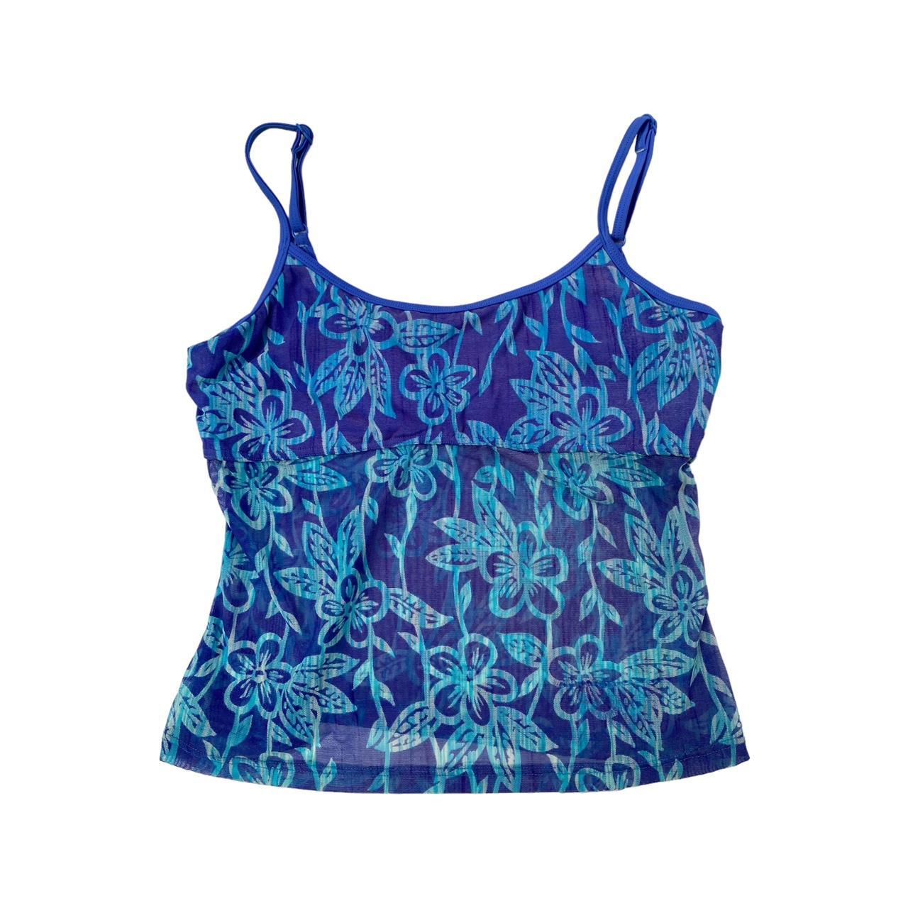 Gorgeous purple and blue patterned tankini 💜💙 In a... - Depop