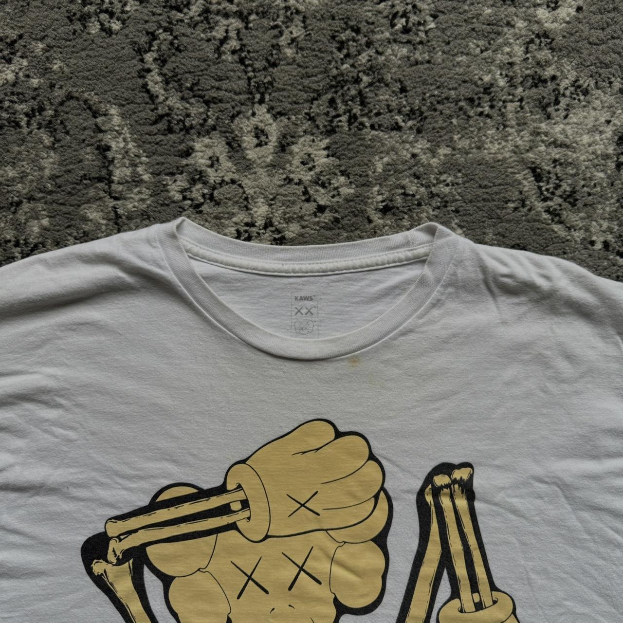 Modern KAWS Bones T-shirt Size: XL (W) Pit to Pit:... | Depop