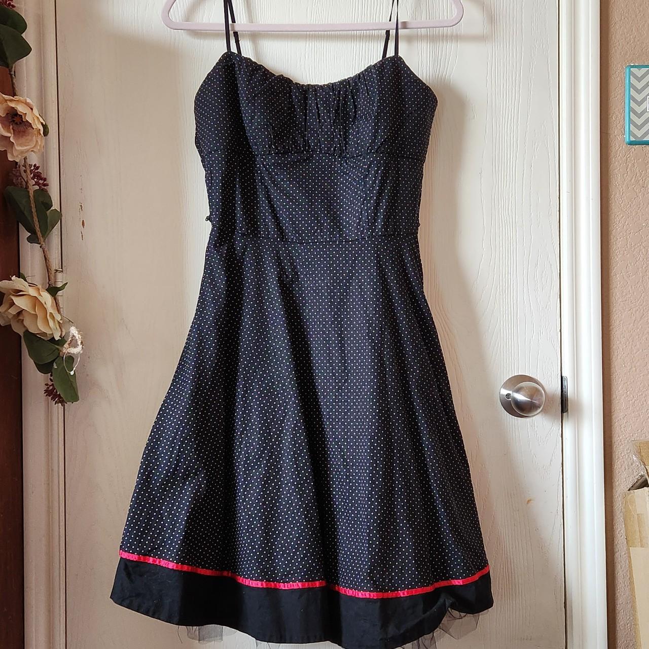 Ruby Rox Polka Dot 50's Style Dress in Black, White,... - Depop