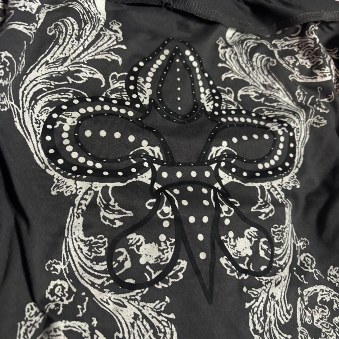 grey black and white Y2K tube top #grunge... | Depop