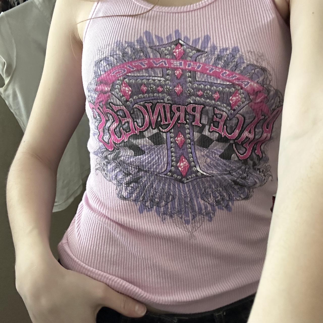 y2k racing tank, great condition, runs very small... | Depop