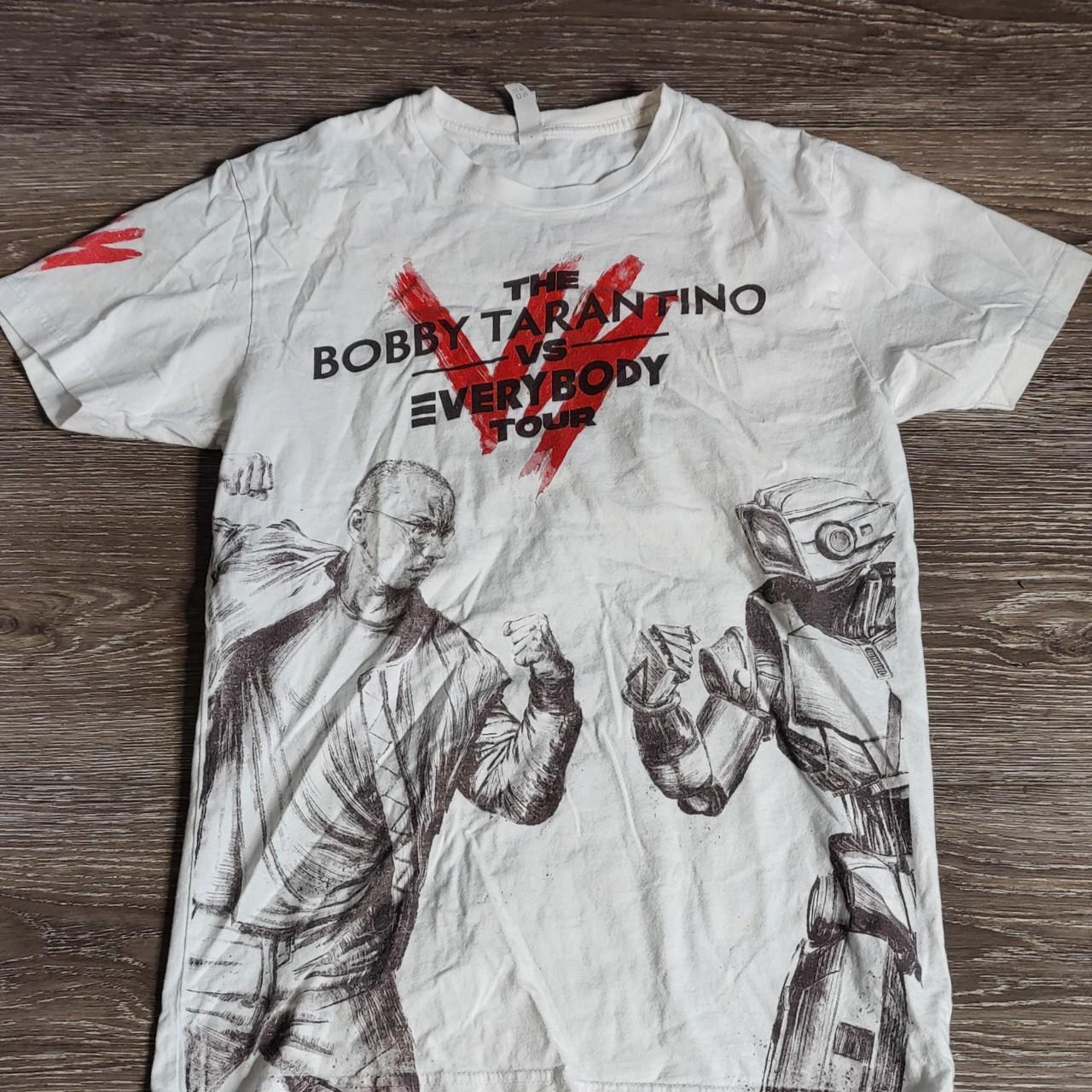 White and red Logan NF and logic tour shirt #Logic #NF | Depop