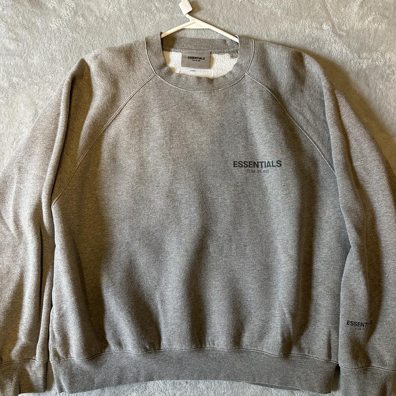 F.O.G. Essentials Crewneck. Size Large lightly Worn.... - Depop