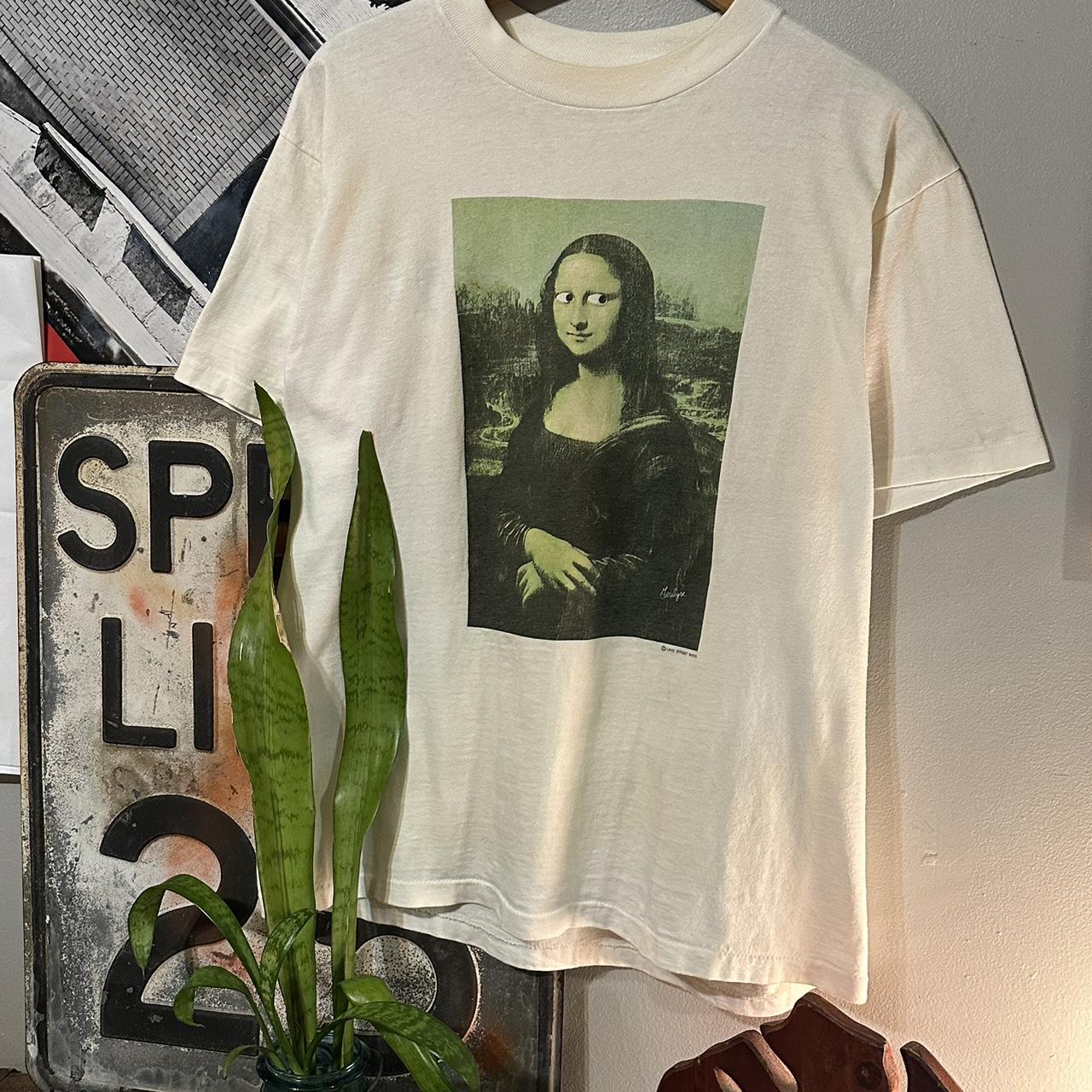 Early 90s Mona Lisa Side Eye Parody Tee. Such a sick... | Depop