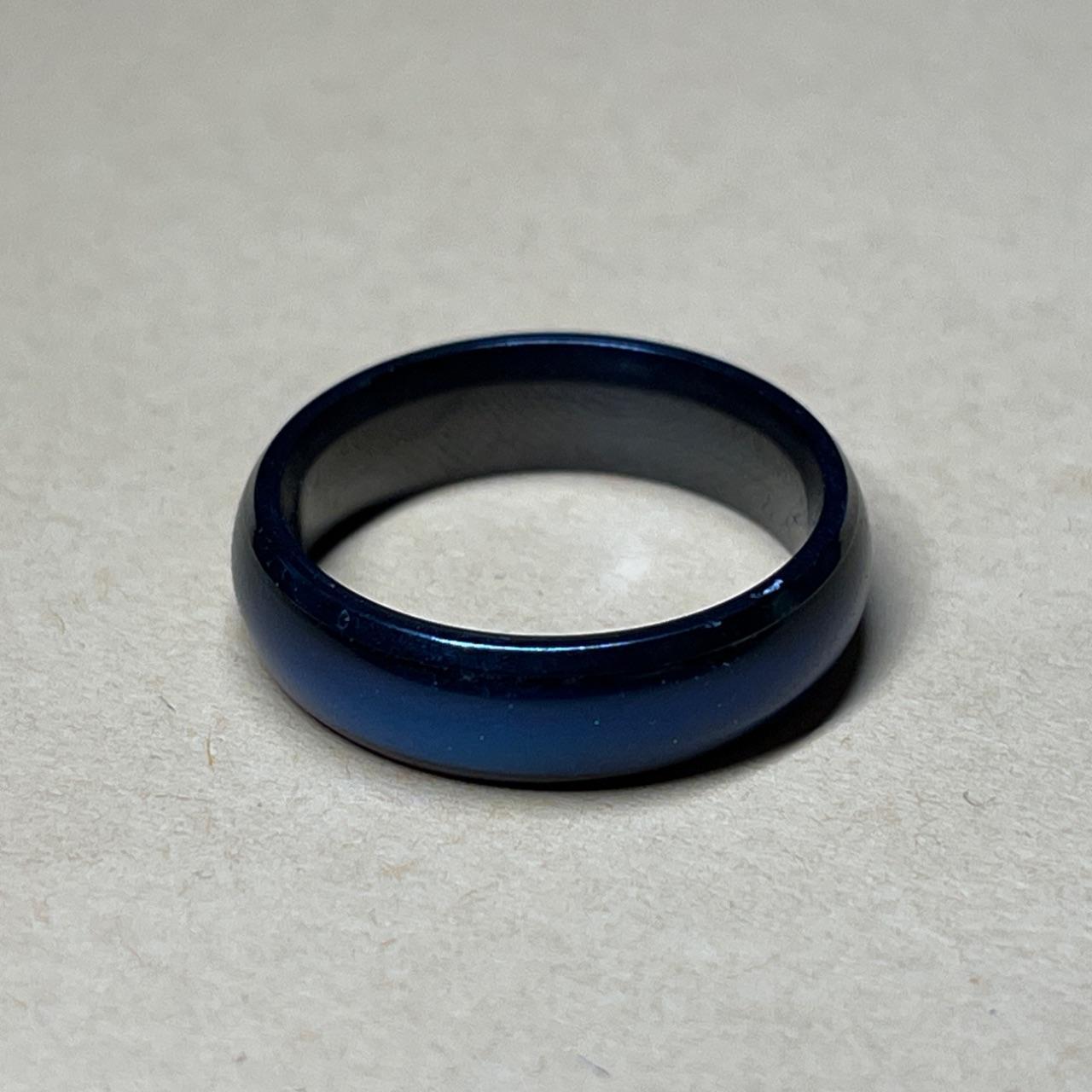 Size 9 Thermochromic Color Changing Glass Ring - Depop