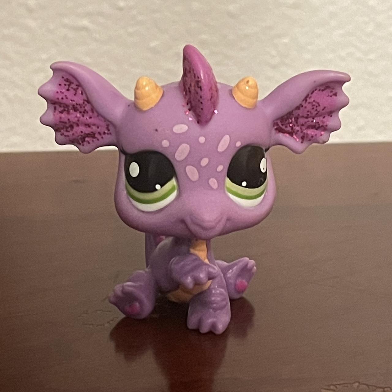 LPS dragon #2660 -specks of glitter fallen -used and... - Depop