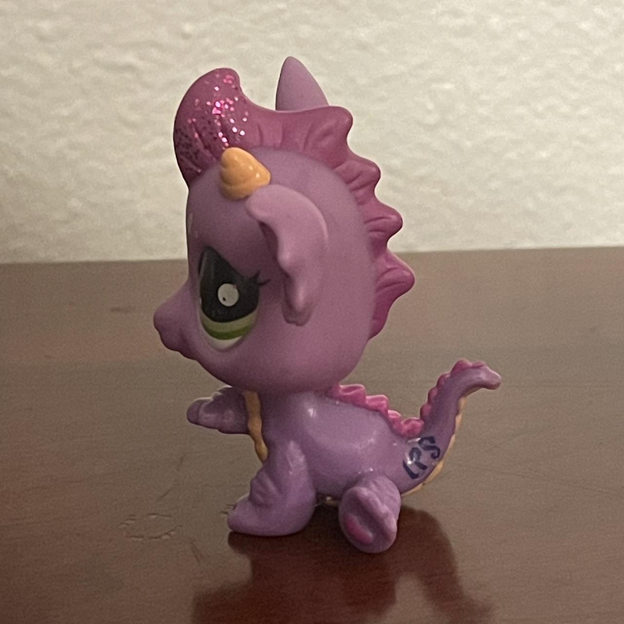 LPS dragon #2660 -specks of glitter fallen -used and... - Depop