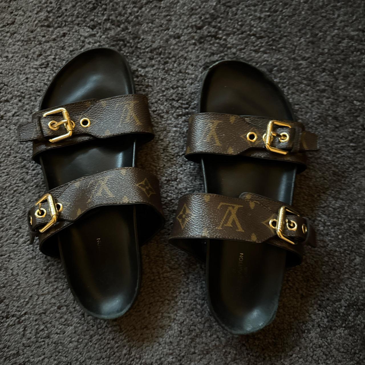 Louis Vuitton slides. Worn a handful of times. Have... - Depop