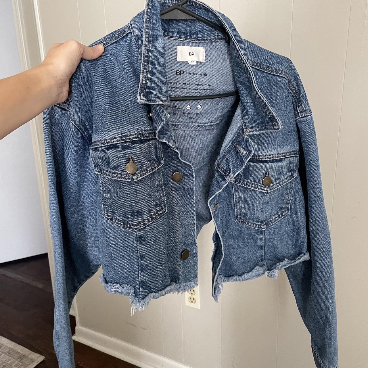 BP denim cropped jacket - Depop