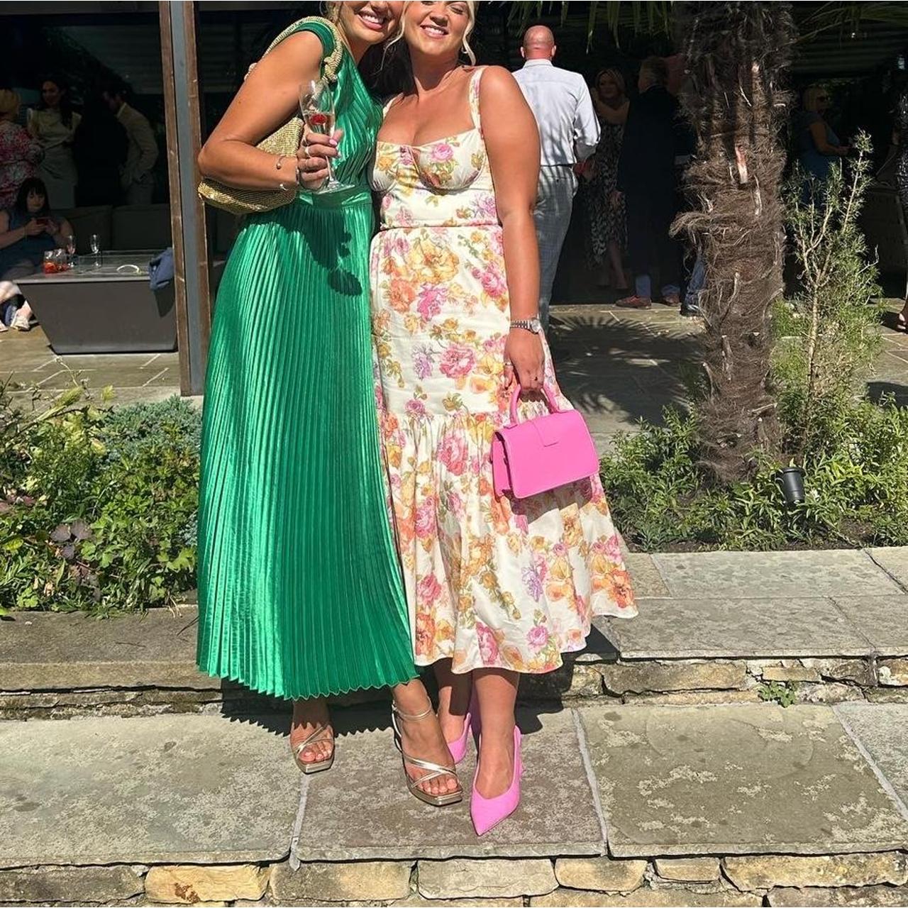 House of CB floral dress Worn once - excellent... - Depop