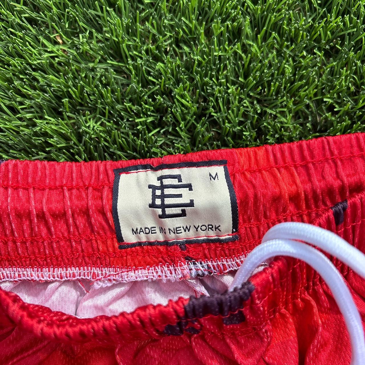 Eric Emanuel x Bape Color: Red and Black Size:... - Depop