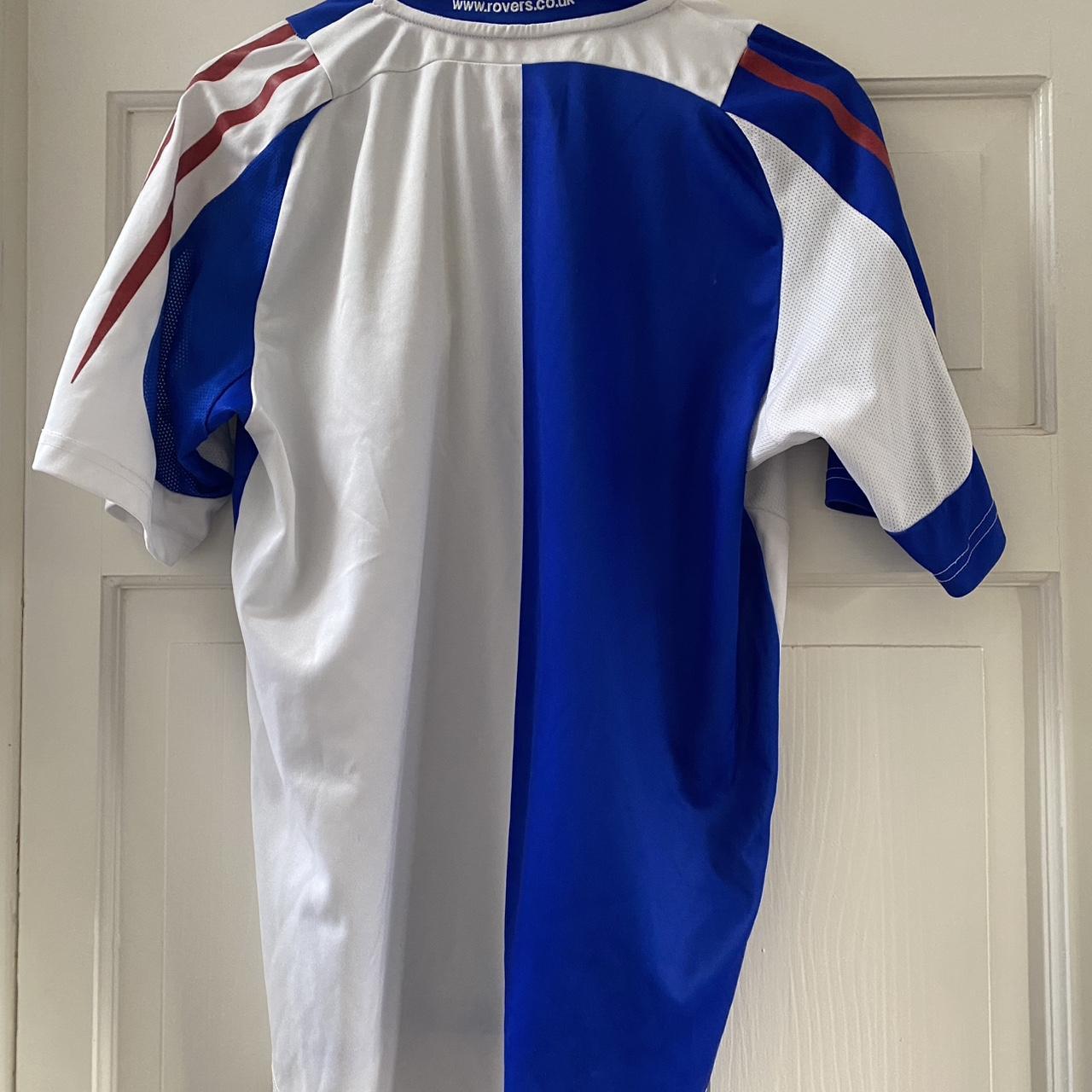 Blackburn Rovers retro football shirt, size S,... | Depop