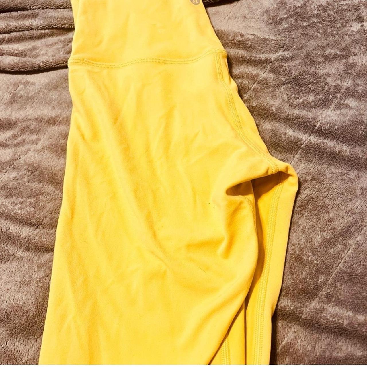 Yellow lululemon leggings #leggings | Depop