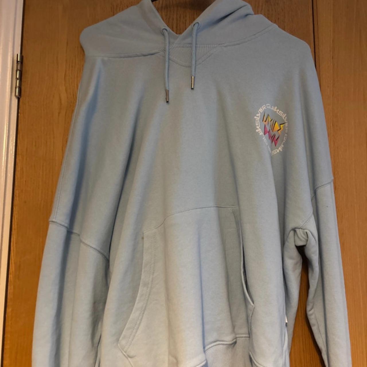Quiksilver Light blue Stranger Things hoodie... | Depop