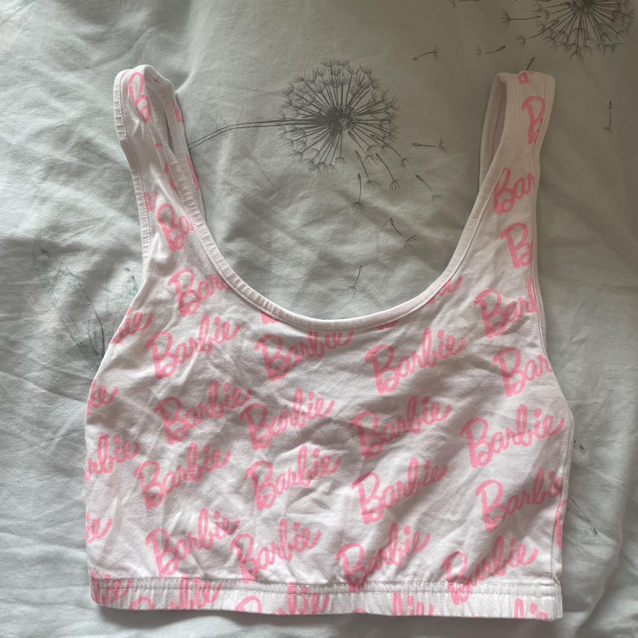 Barbie Crop top. #barbiecore - Depop