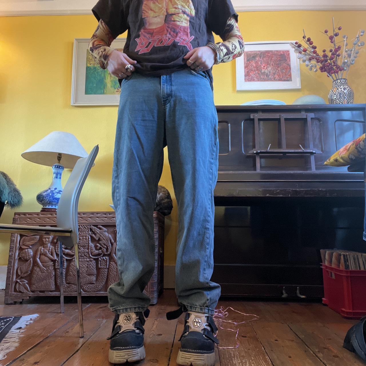 Really cool acid wash baggy collusion jeans #y2k... - Depop