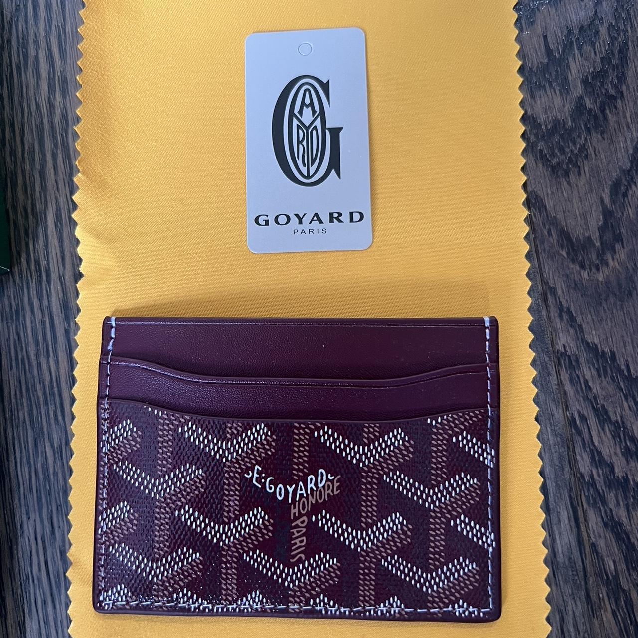 Goyard wallet, burgundy color way , brand new with... - Depop
