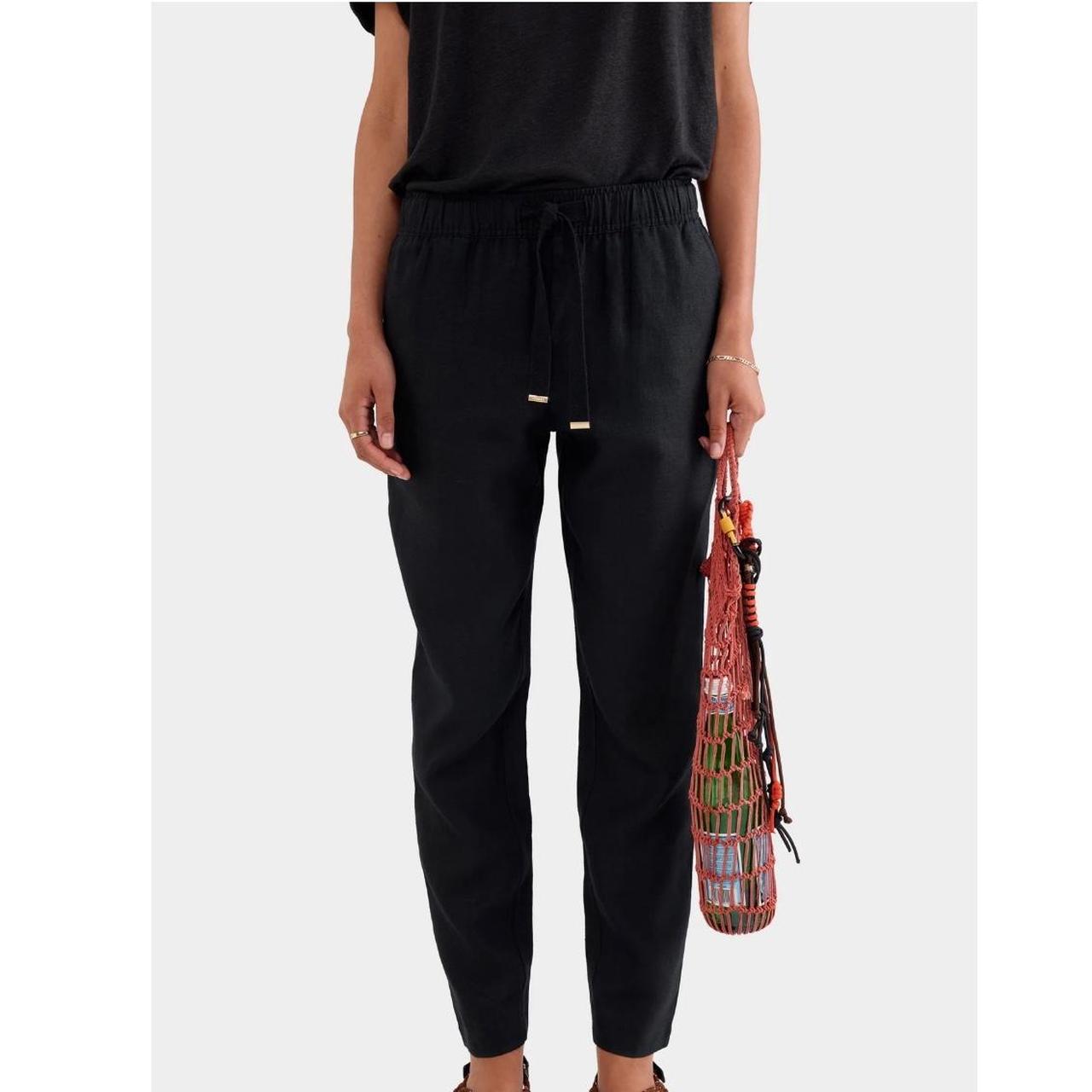 Venroy linen pants with adjustable waist. - Depop