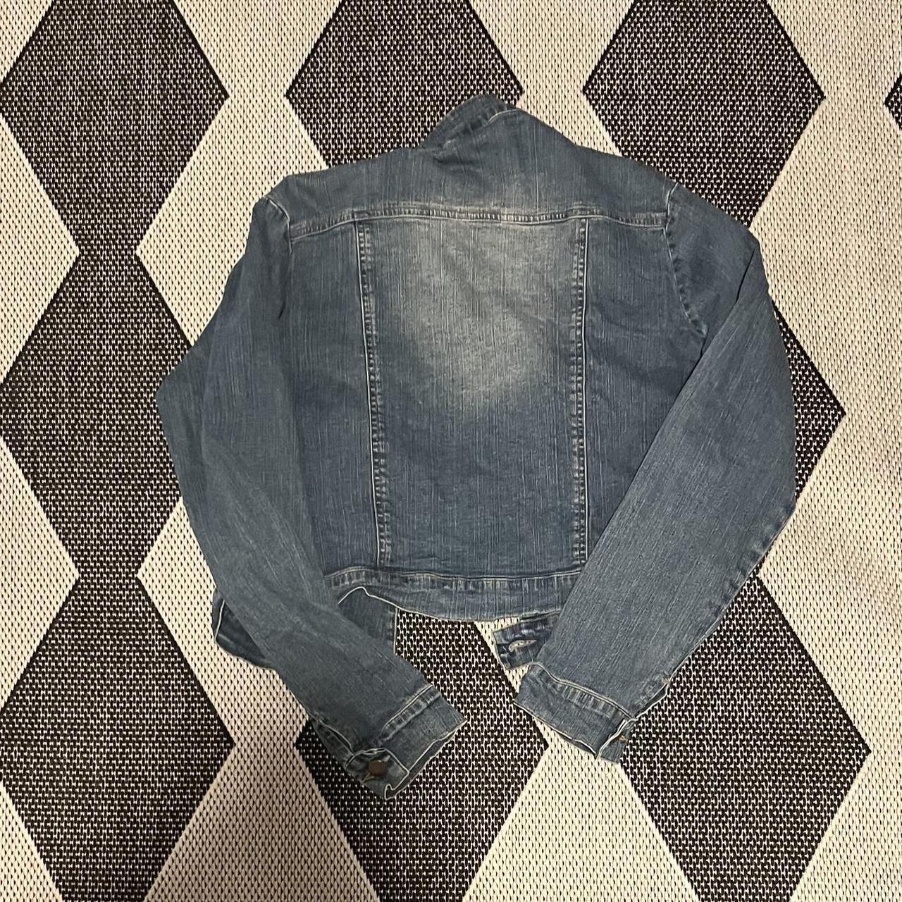 Clio Jean jacket with metal clasps Size 10 #y2k #2000 | Depop