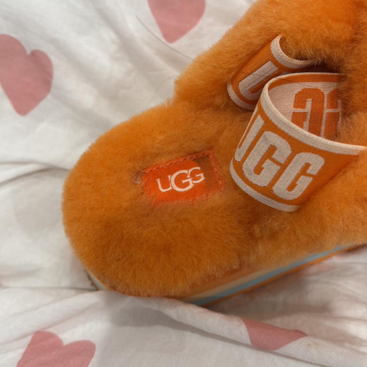 UGG orange platform slippers - super cute! - worn a... - Depop