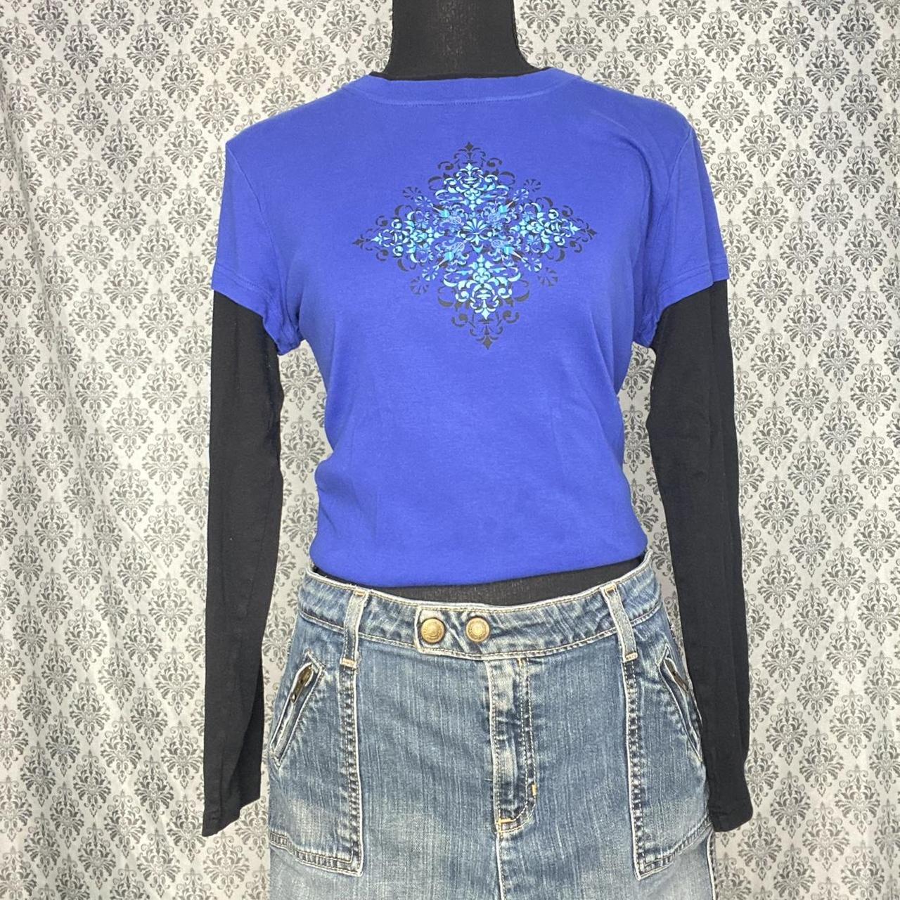 Super cute y2k layered T-shirt! Sporty spice vibes!... - Depop