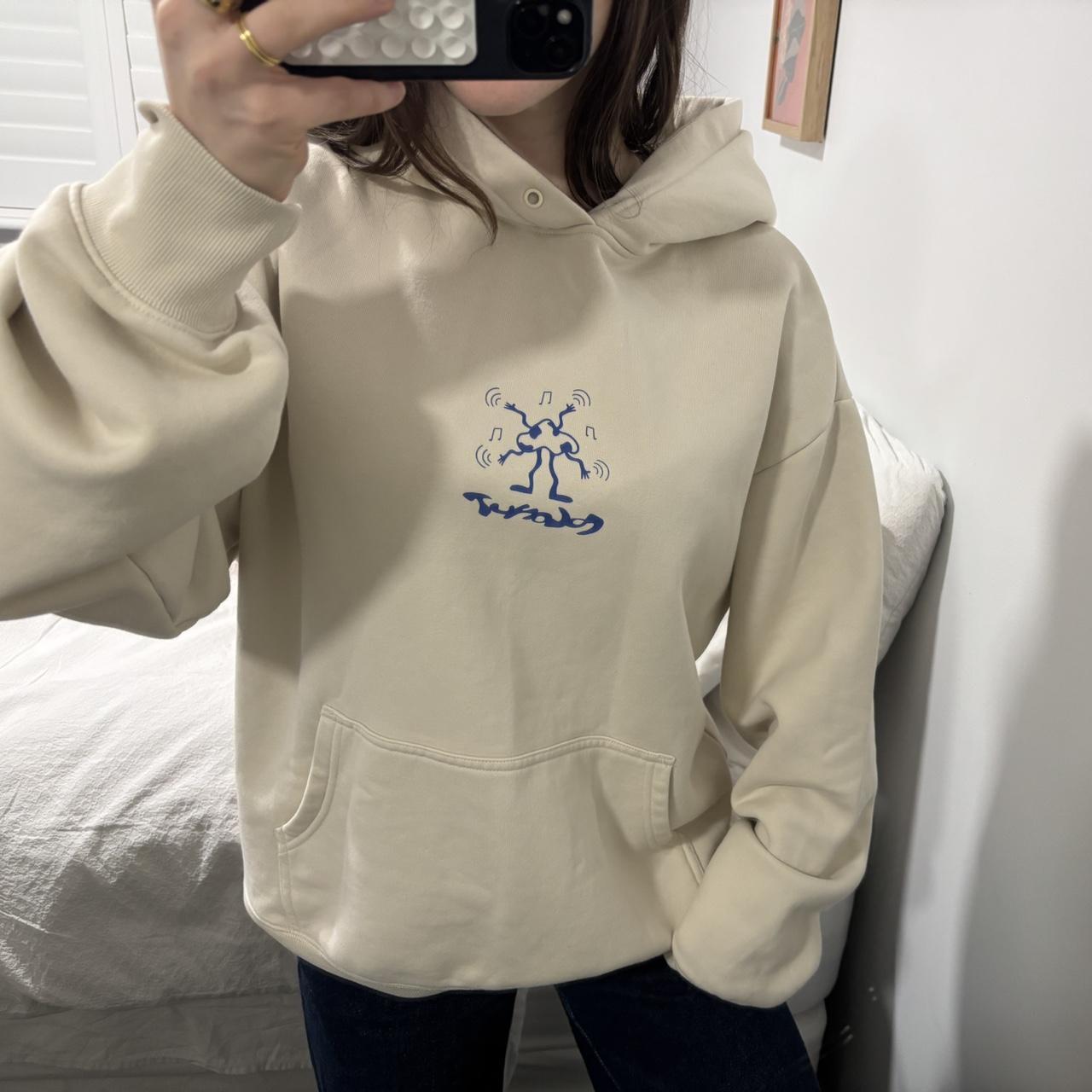 Coconut Clothing Beige Hoodie Unisex Size M,... | Depop