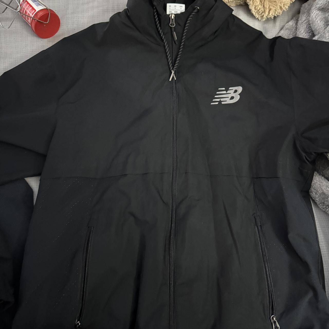 New Balance black windbreaker jacket - Depop