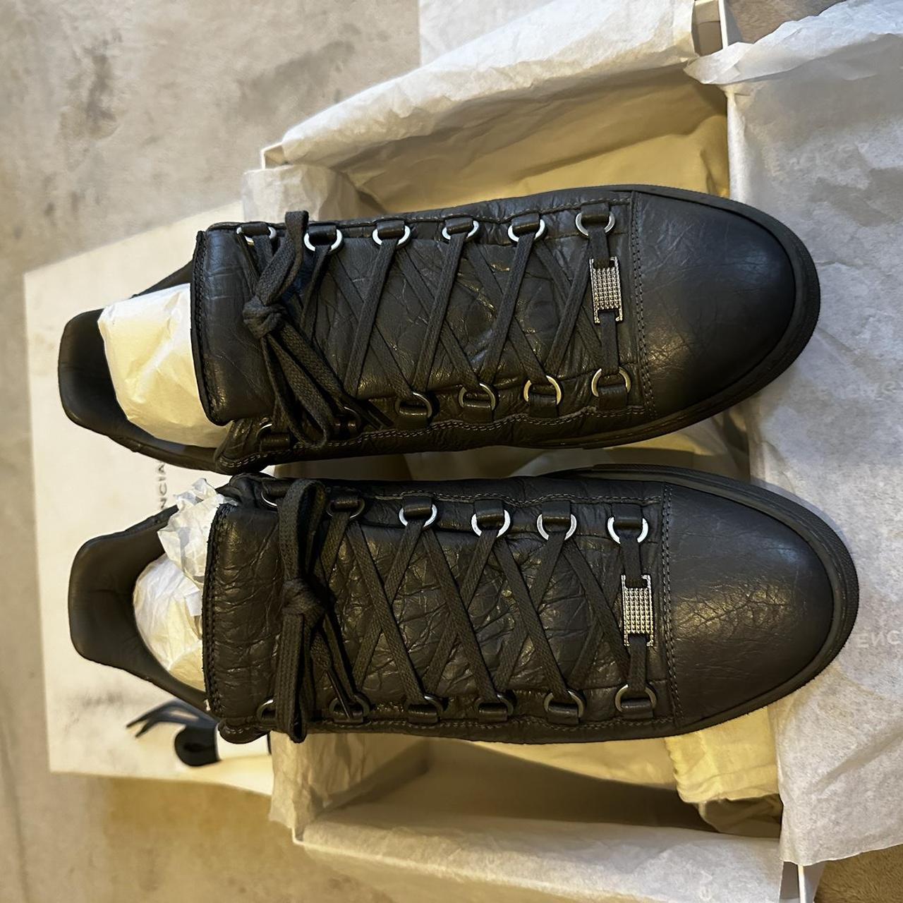 Balenciaga Arena Low - Grey Size 10 UK Complete with... - Depop