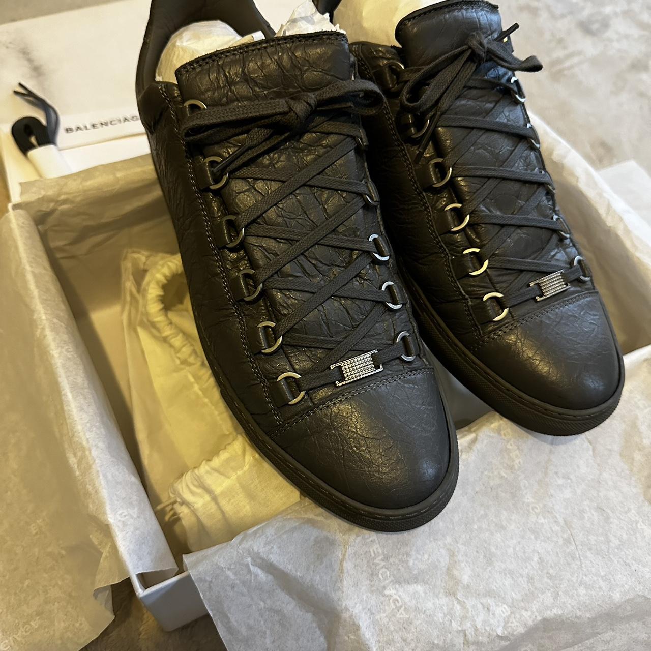Balenciaga Arena Low - Grey Size 10 UK Complete with... - Depop