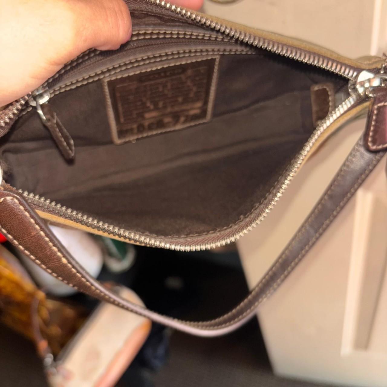 vintage 2000s Coach brown leather demi shoulder bag... | Depop