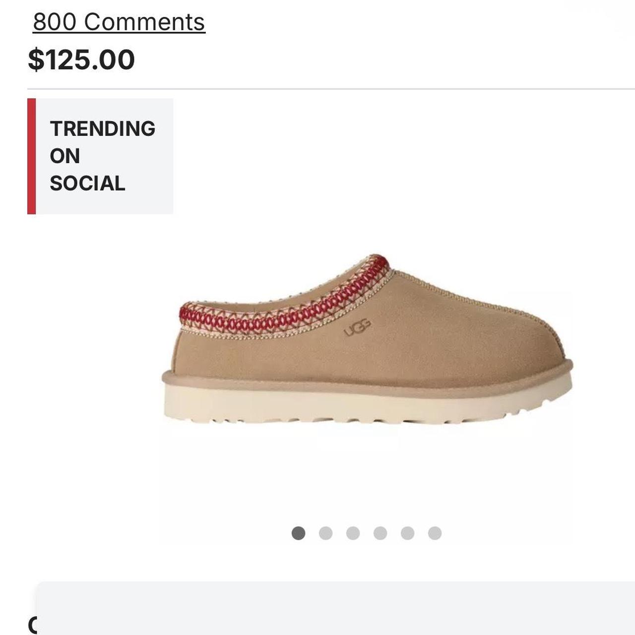 UGGS tasman slippers sand dark cherry ( size 7... | Depop