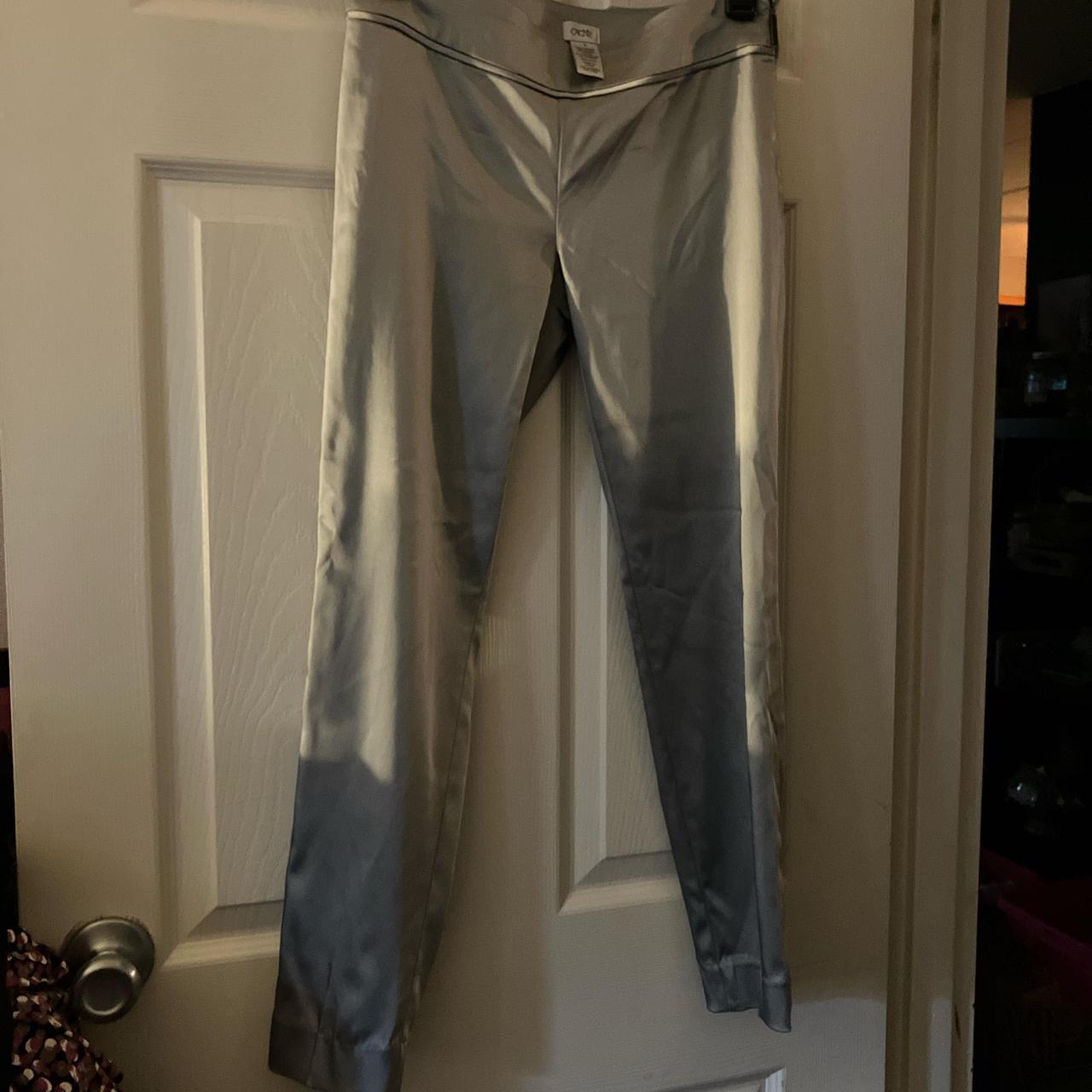 Size 0 silver cache pants | Depop