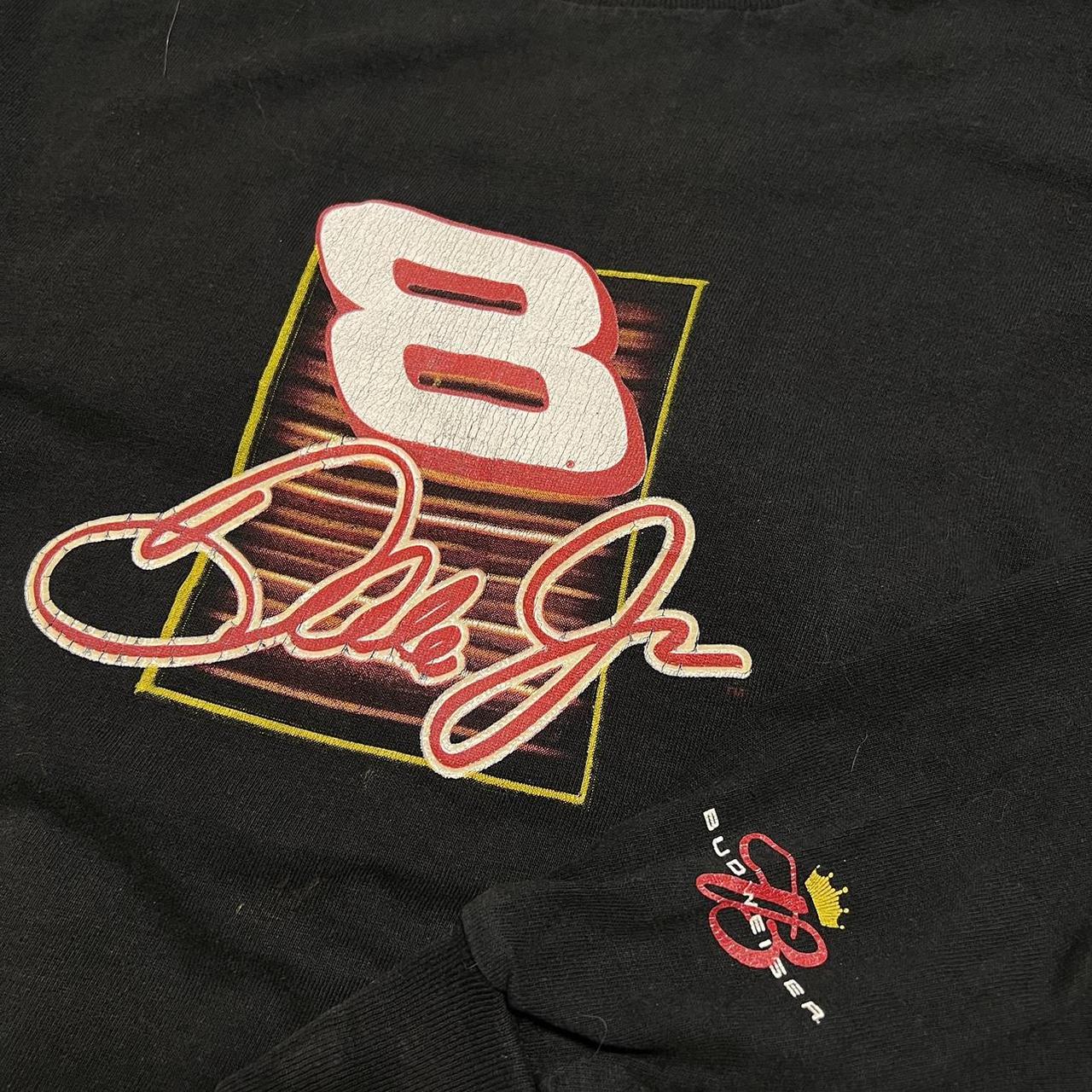 Vintage Dale Jr Budweiser Nascar racing tee - Depop