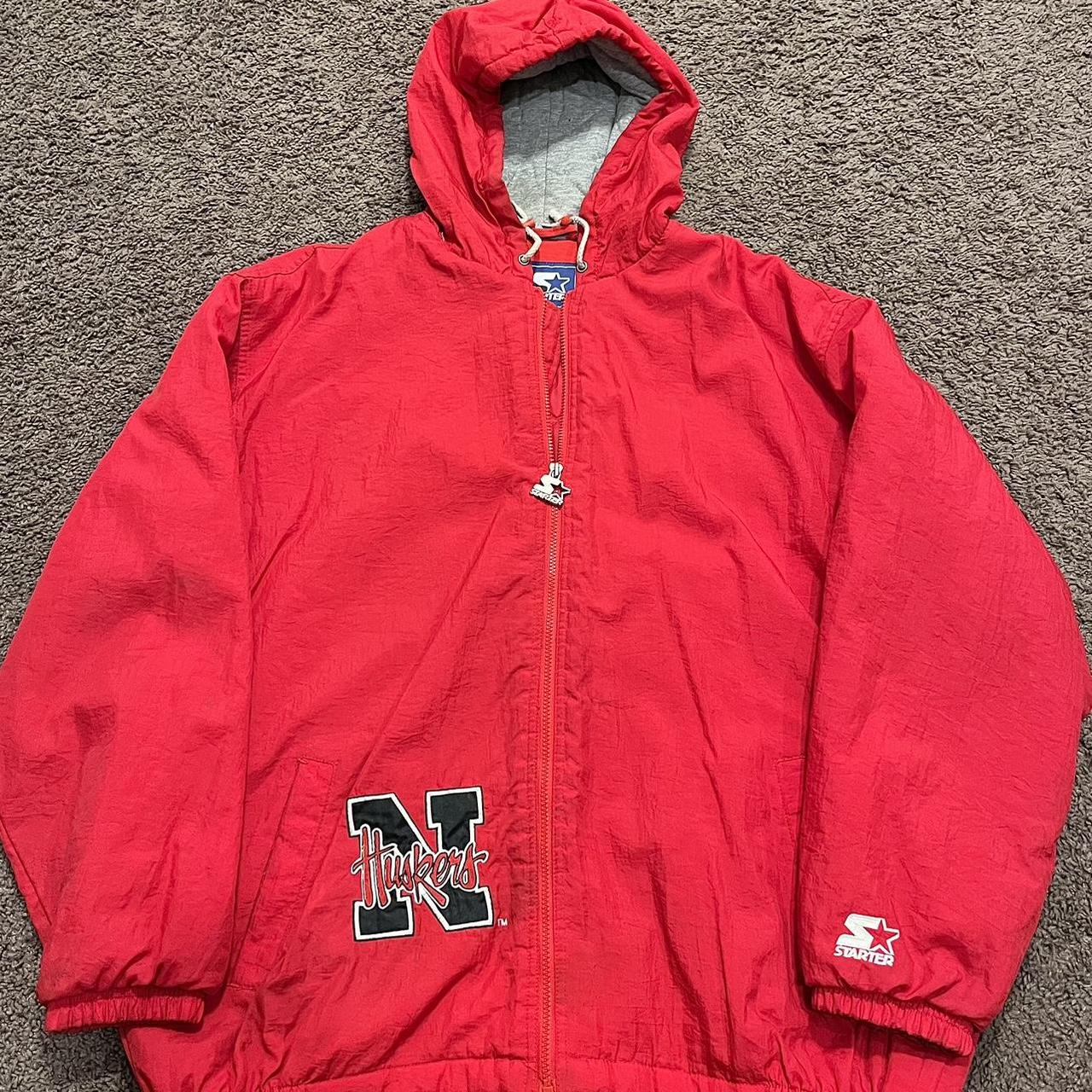 Vintage Nebraska Cornhusker football starter coat - Depop