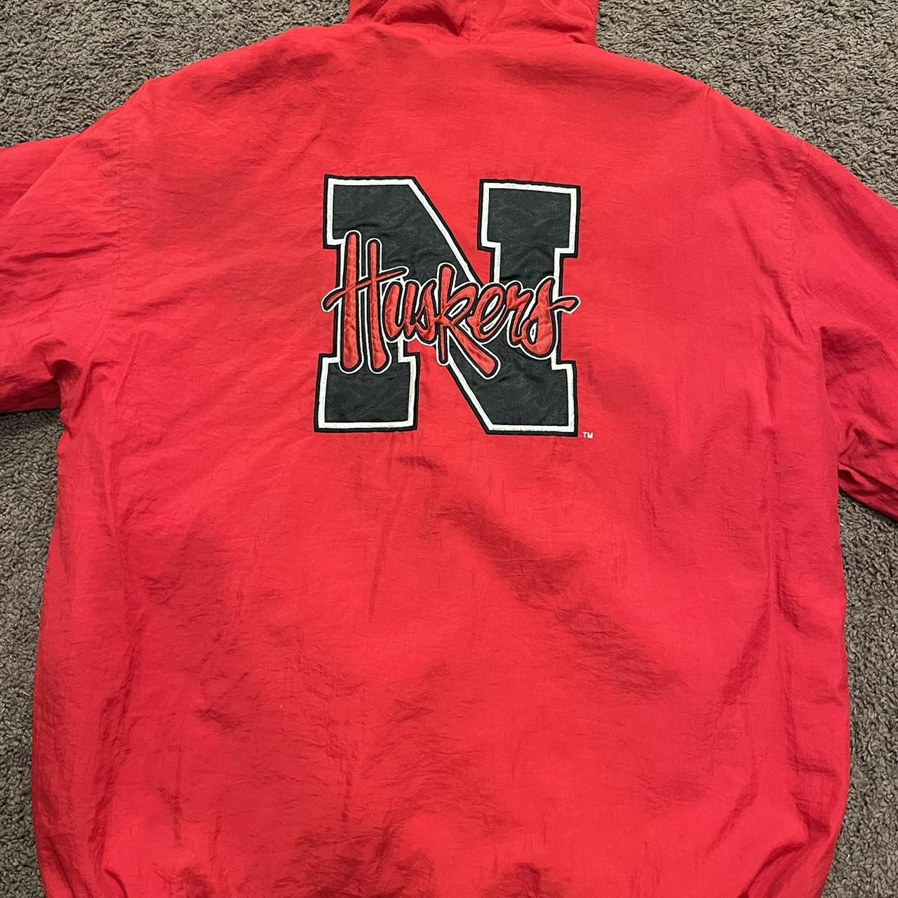 Vintage Nebraska Cornhusker football starter coat - Depop