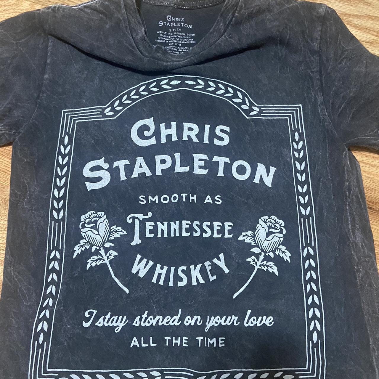 Chris Stapleton black and white merch t-shirt - Depop