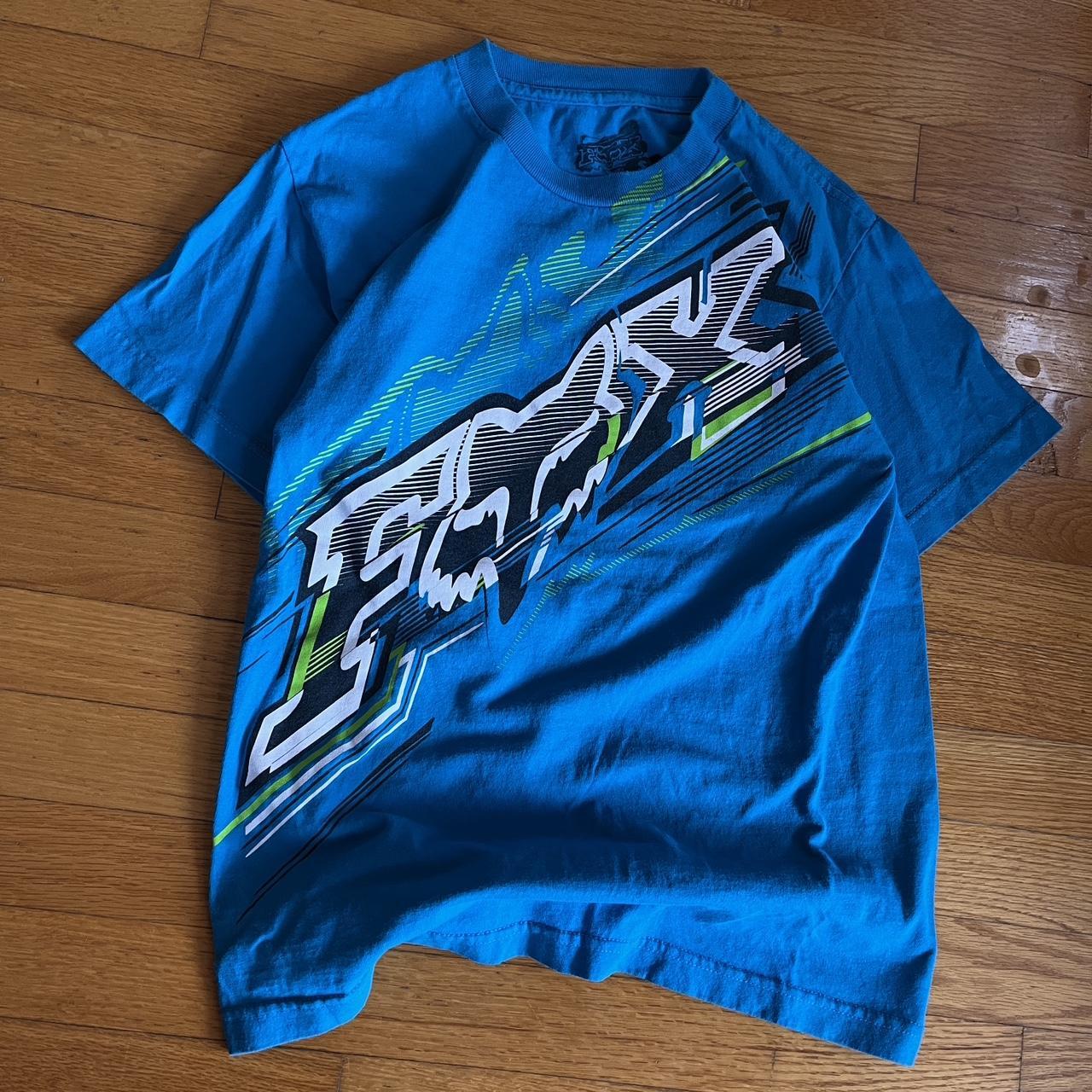 y2k fox racing shirt RJ. great condition very cool... - Depop
